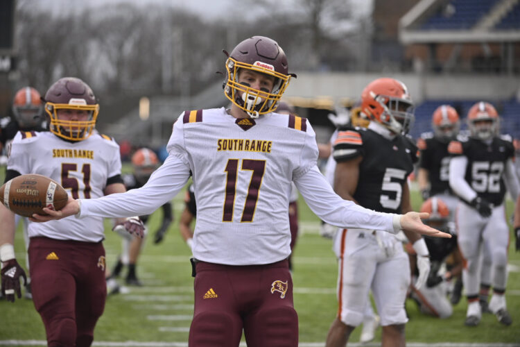 Shrugging it off: South Range QB Skripac showcased his best in leading ...